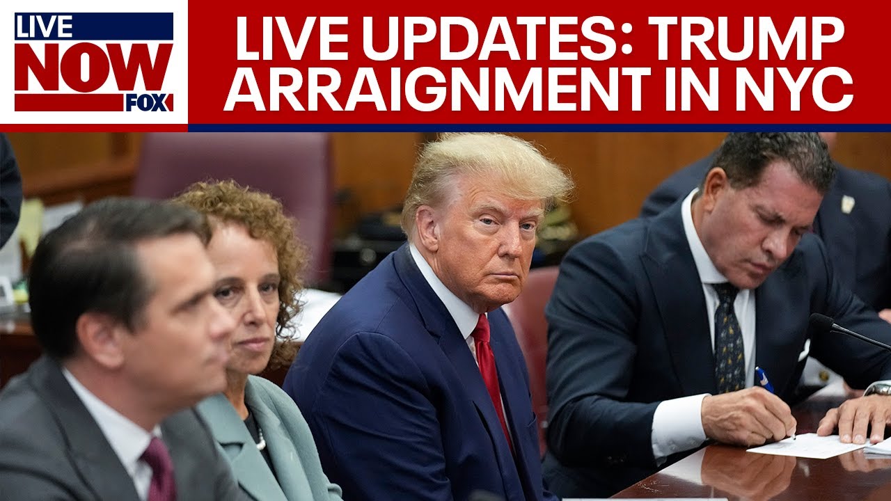 Live coverage of Donald Trump arrest and arraignment today in New York ...