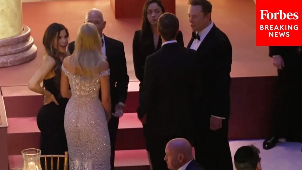 Elon Musk & Jeff Bezos Chat At Trump's Inauguration Eve Dinner At Blair ...