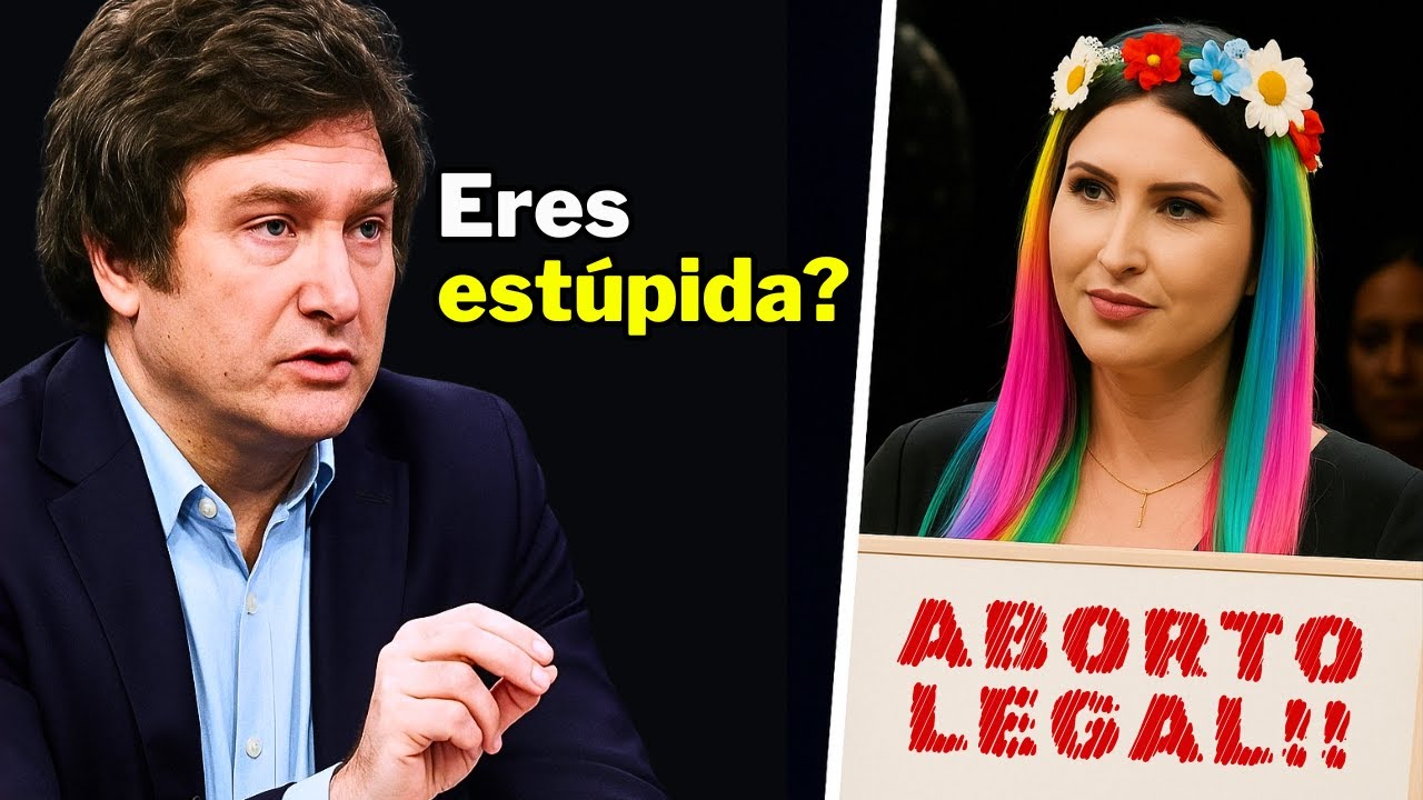 FEMINIST YELLS at JAVIER MILEI, but his Rresponse left her SPEECHLESS ...